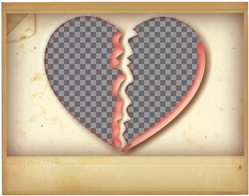 Photomontages of heartbreak. For heartbreaks