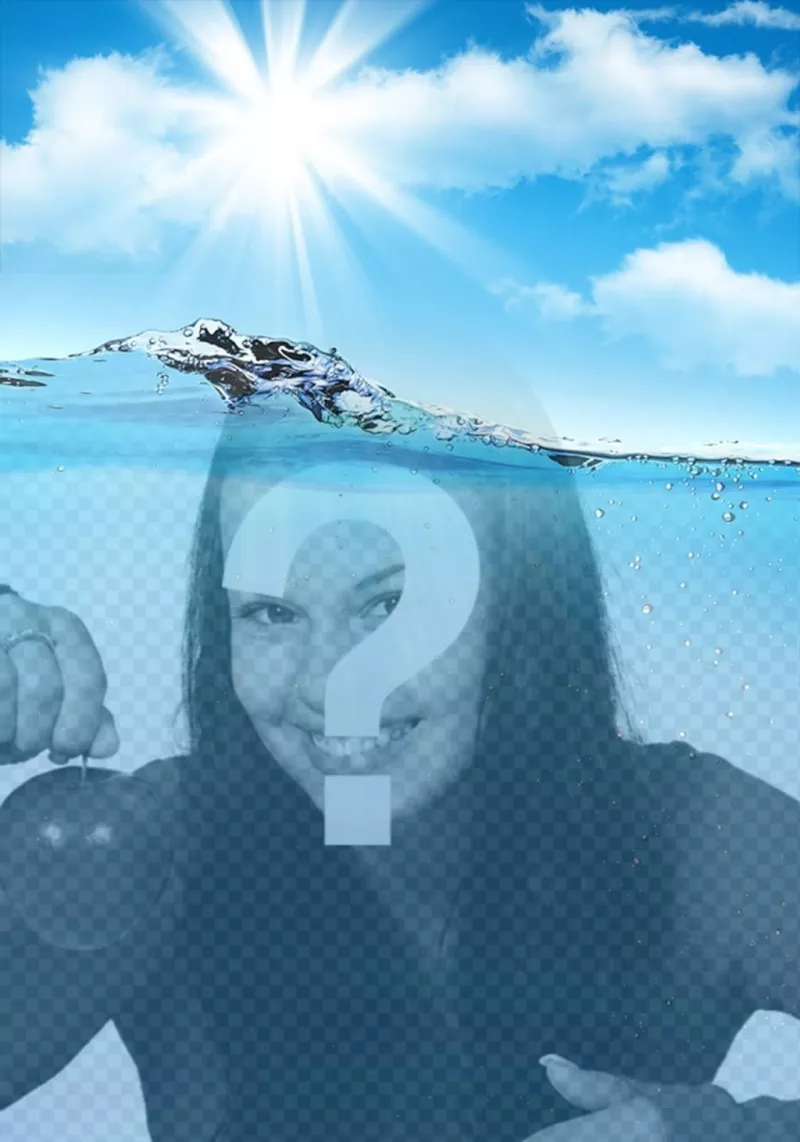 Effects of water to edit with your photos for free - Photofunny