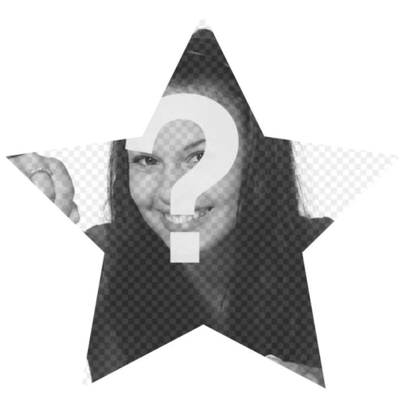 Star-shaped frames for profile photo