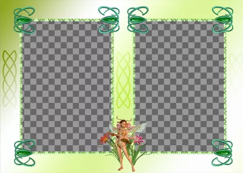 Make collage of two photos in one