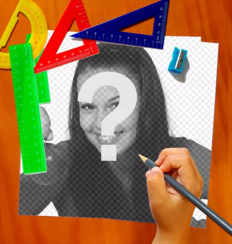 Photo effects with school themes to edit with your photo