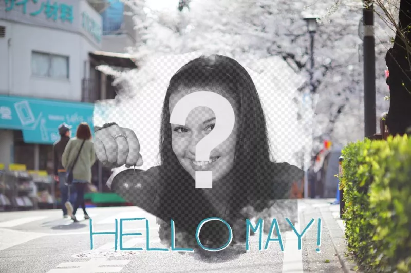 Wallpaper to welcome May with your photo