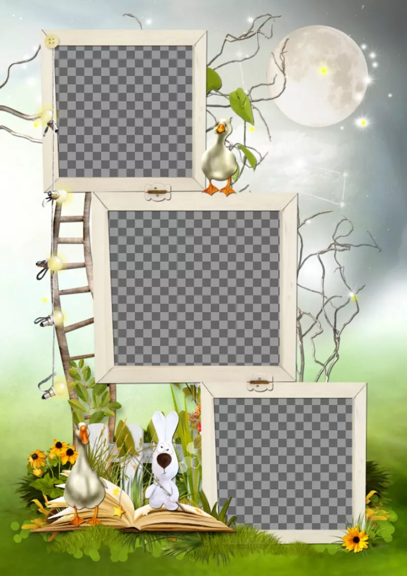 Frames to join three photos - Photofunny