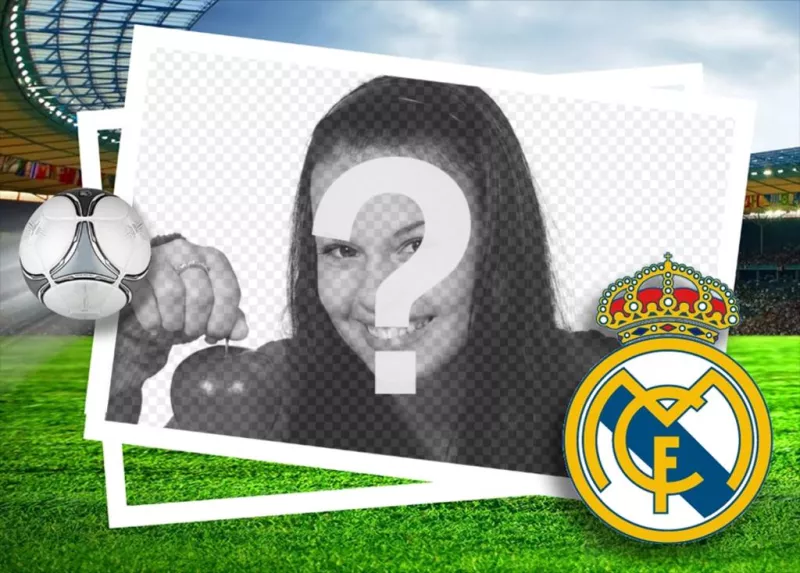 Picture frame for Real Madrid fans to edit with your photo