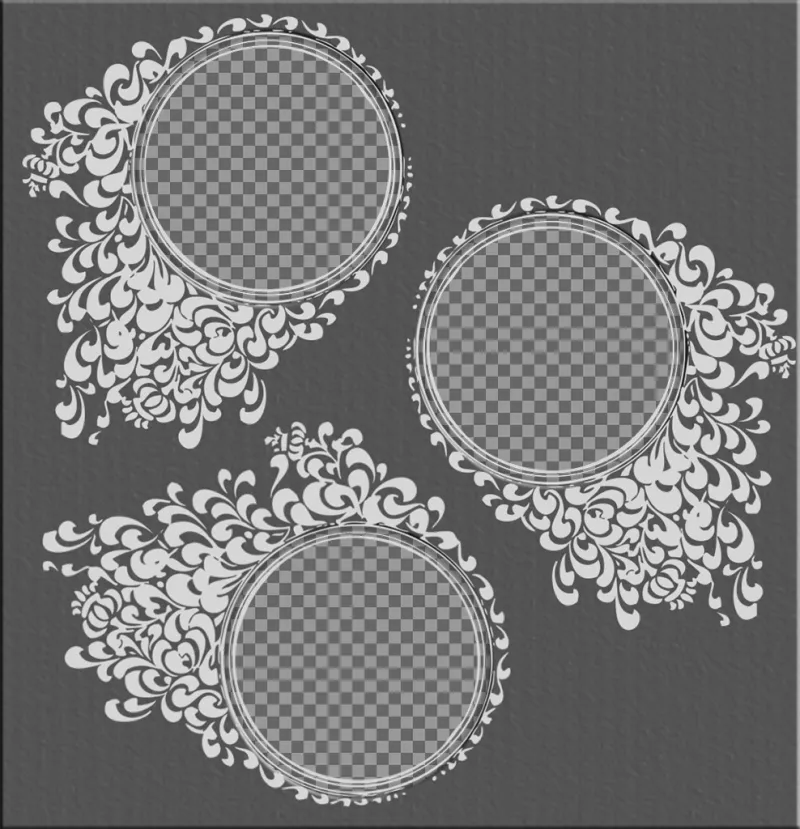 Frames to join three photos - Photofunny