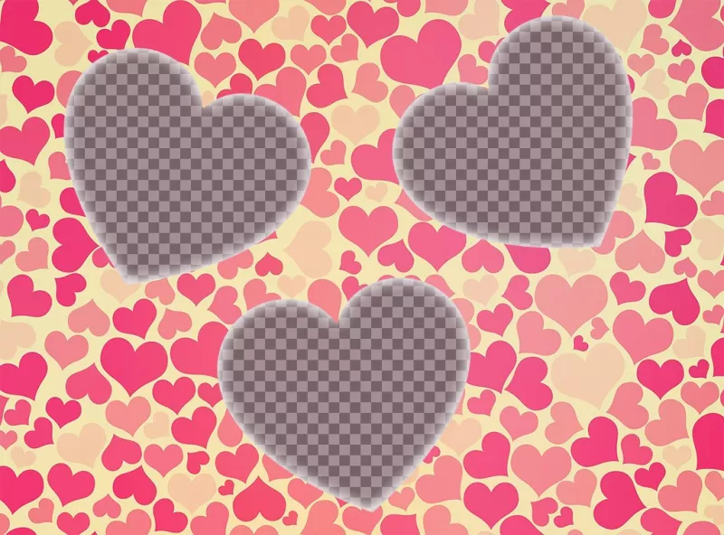 Frames to join three photos - Photofunny