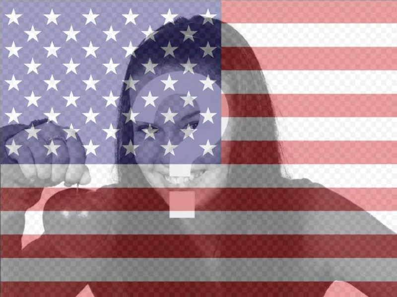 Online filter of US flag to add on your photos