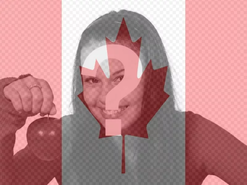 Photo montage to put the Canadian flag on your profile picture