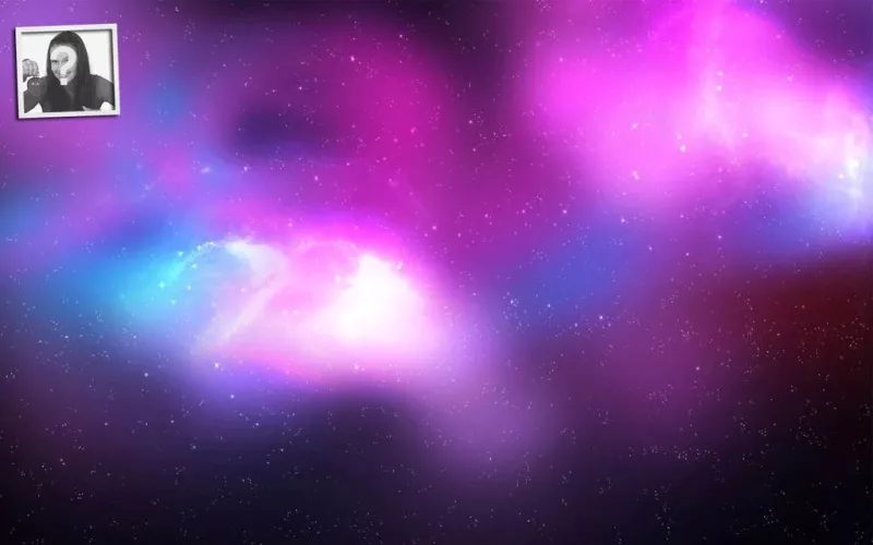 Twitter background template with your photo: sky and green