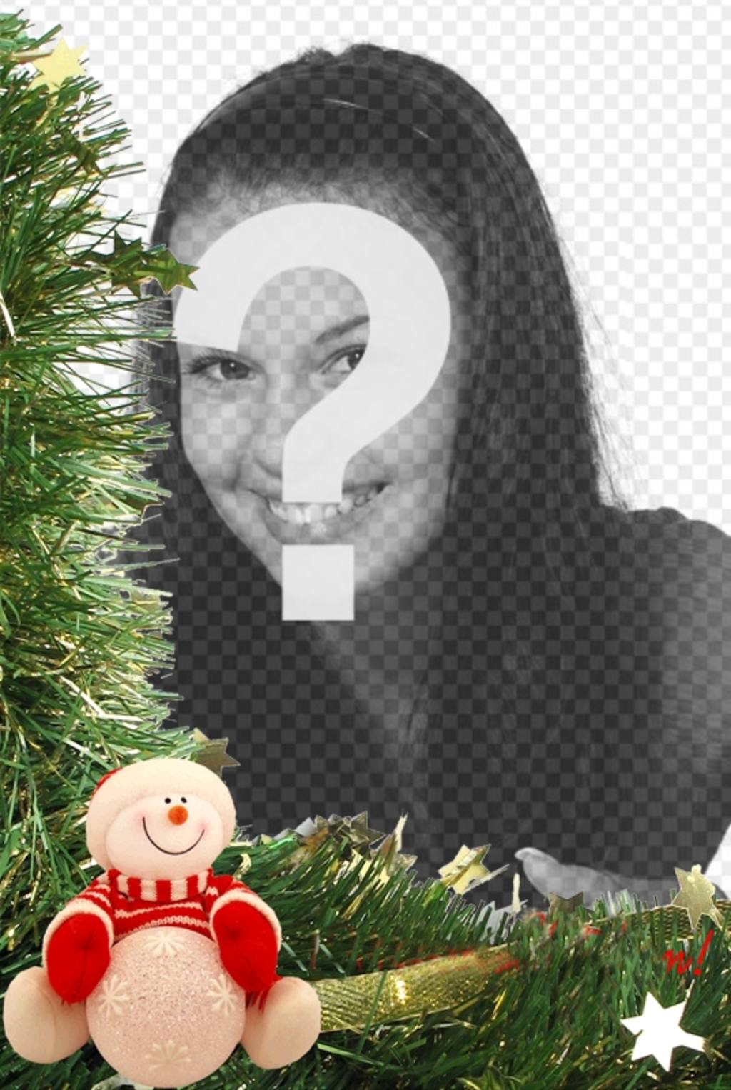 Photomontages and photo frames for Christmas - Photofunny