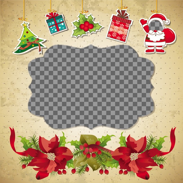 Photomontages and photo frames for Christmas - Photofunny