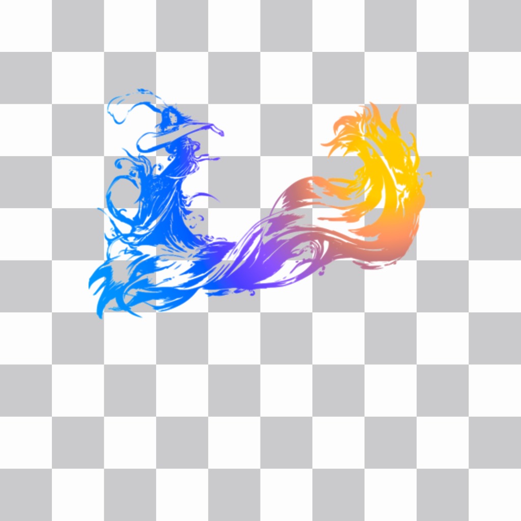 Sticker with the colorful logo of Final Fantasy X