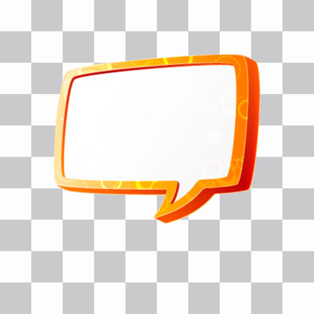 Text bubble to put in your photo