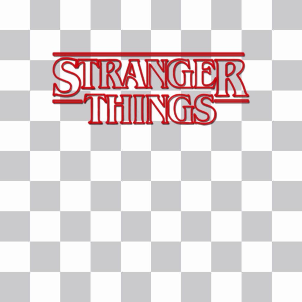 Logo of the famous series Stranger Things as sticker to paste in your ...