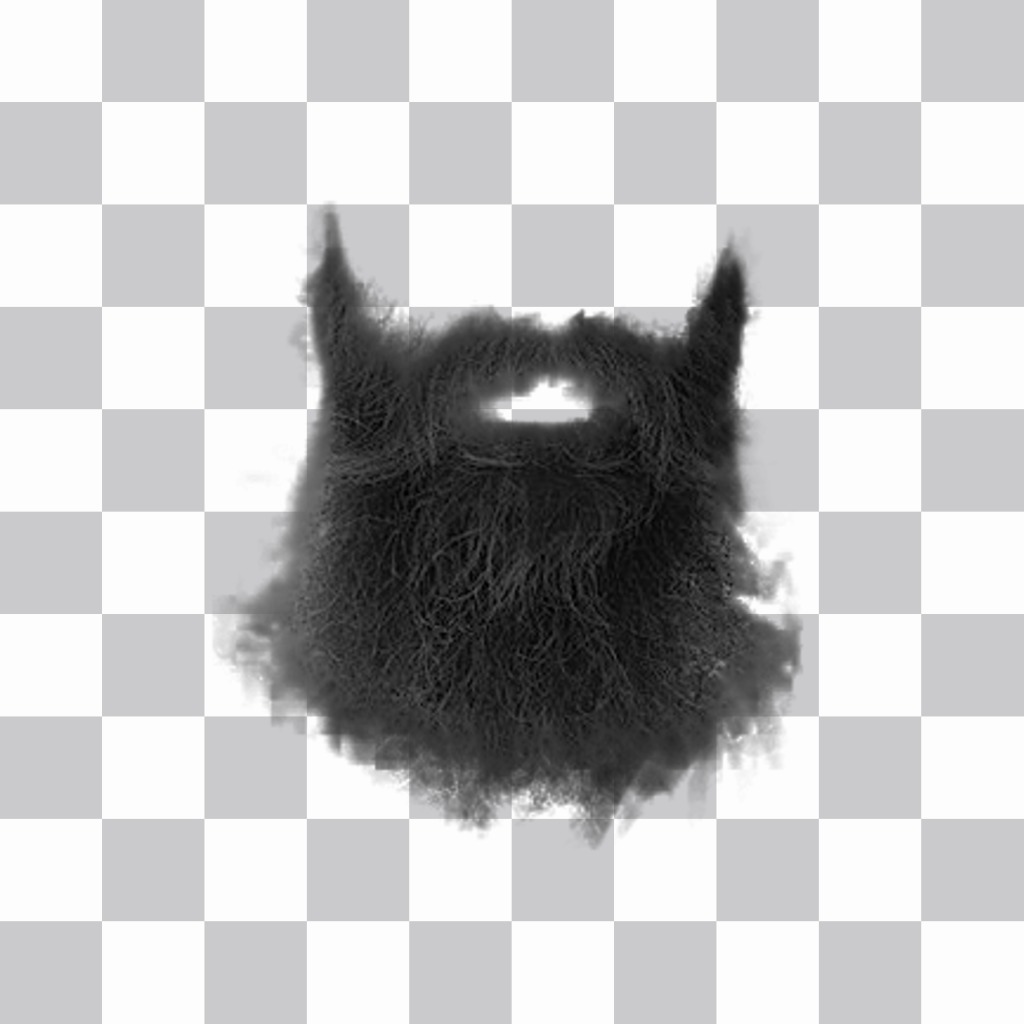 Photomontage to put a beard on your photo